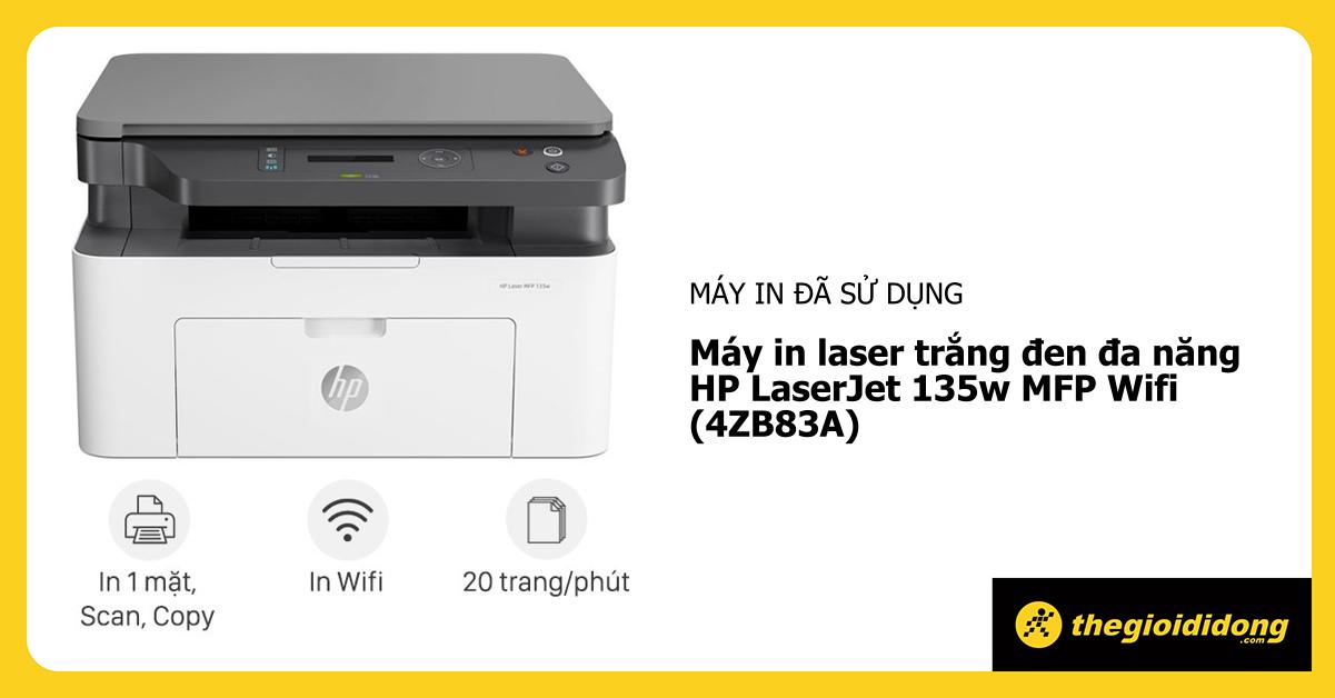 Mua Máy in laser trắng đen đa năng HP LaserJet 135w MFP Wifi (4ZB83A ...