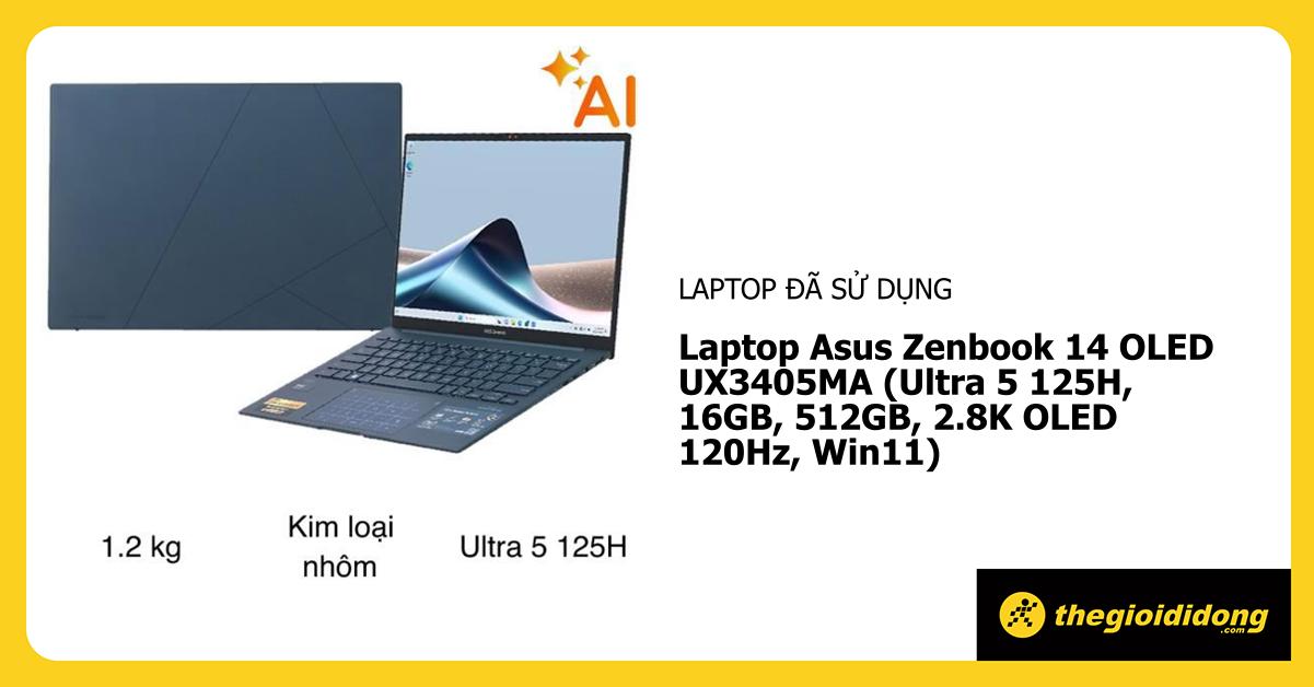 Mua Laptop Asus Zenbook 14 OLED UX3405MA (Ultra 5 125H, 16GB, 512GB, 2 ...